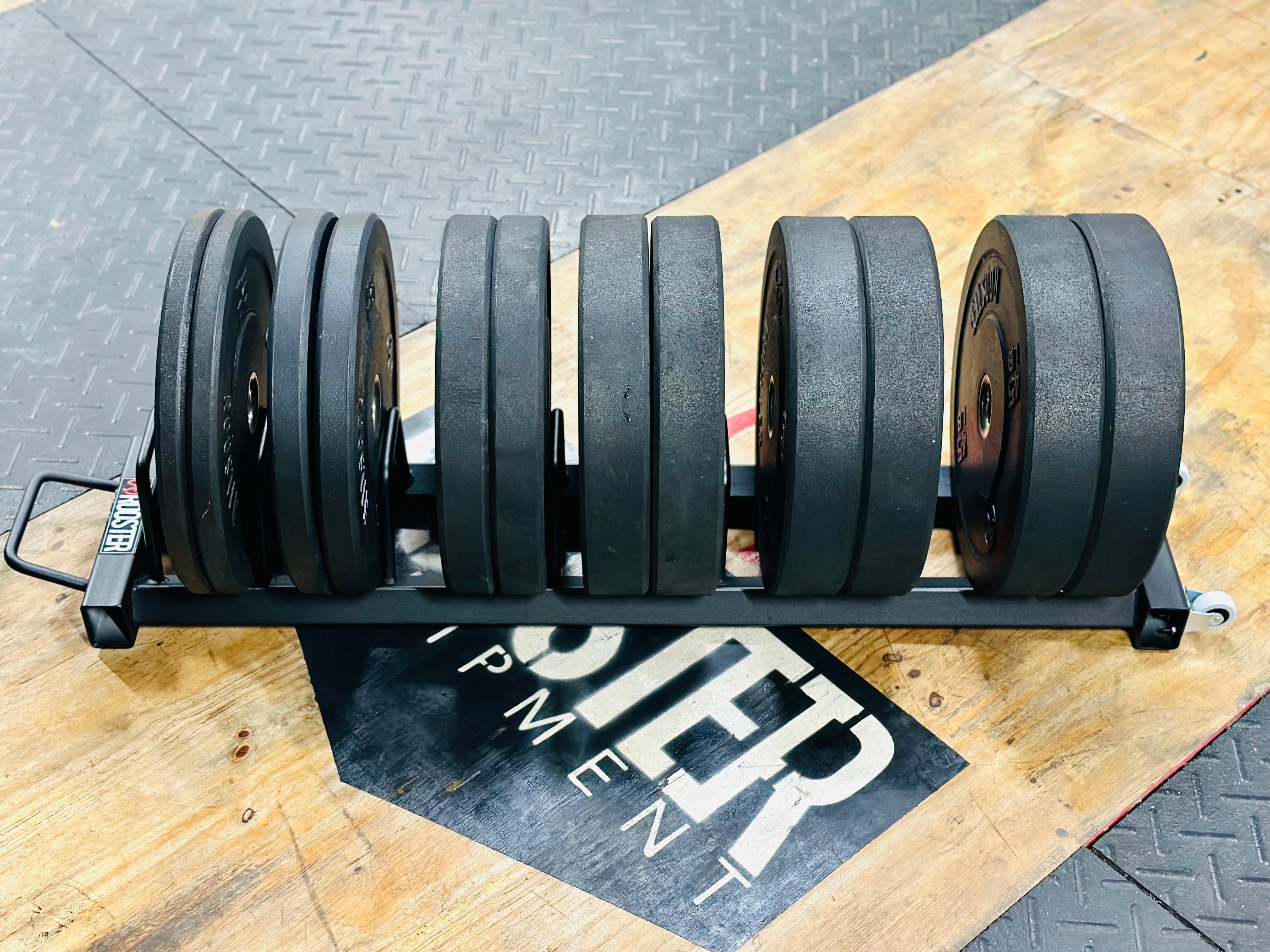 Bumper Plate Floor Rack – Rooster The Shop